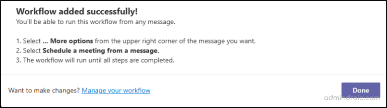 How to Create Workflows in Microsoft Teams