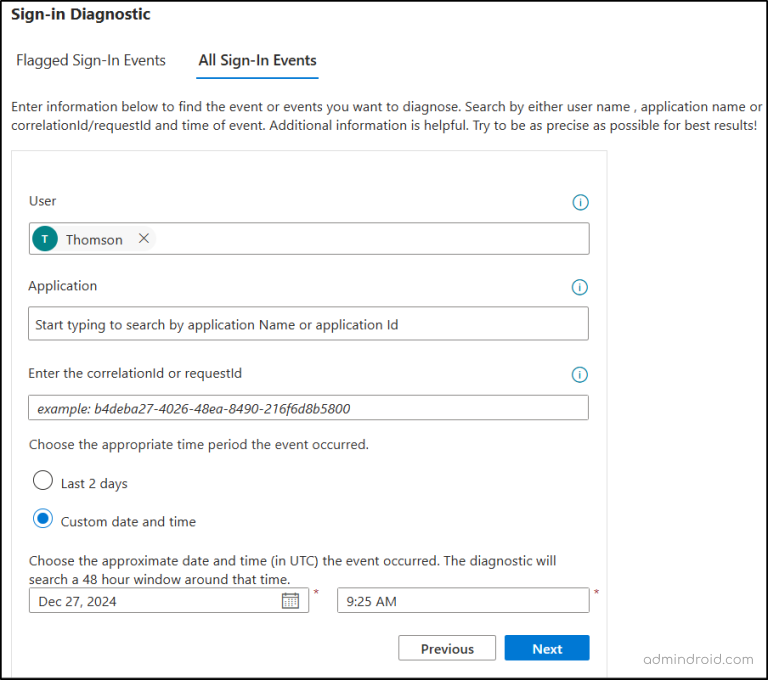 How to Use Sign-in Diagnostic in Microsoft Entra ID