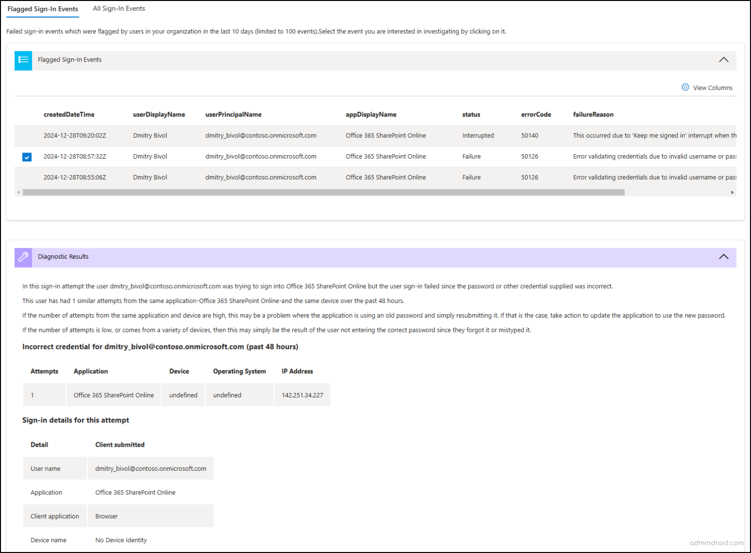 How to Use Sign-in Diagnostic in Microsoft Entra ID