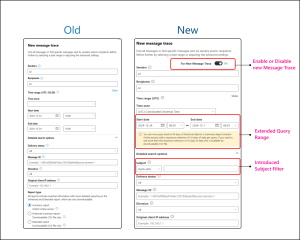 New Message Trace in Exchange Online