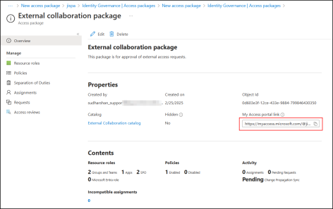 Onboard External Users Through an Access Package in Entra ID