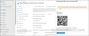 Enable QR code authentication method in Microsoft 365