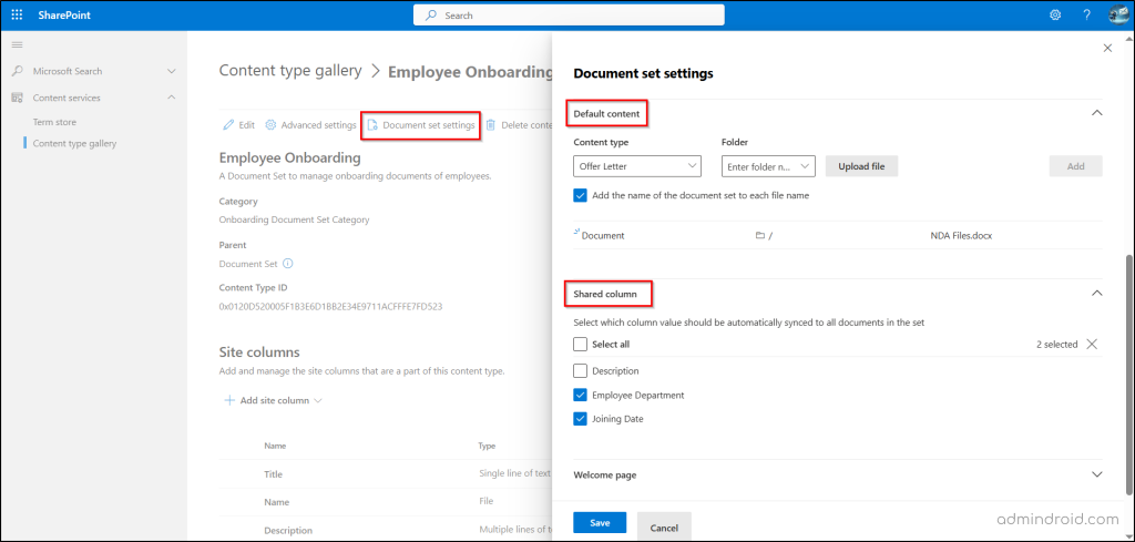 How to Create a Document Set in SharePoint Online - AdminDroid Blog