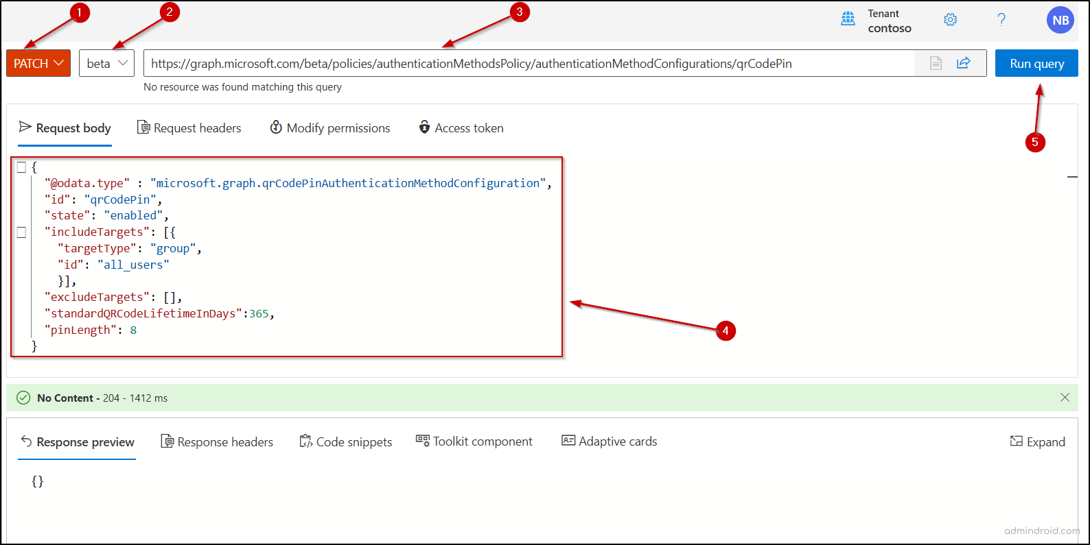 Enable QR code authentication method in Microsoft 365