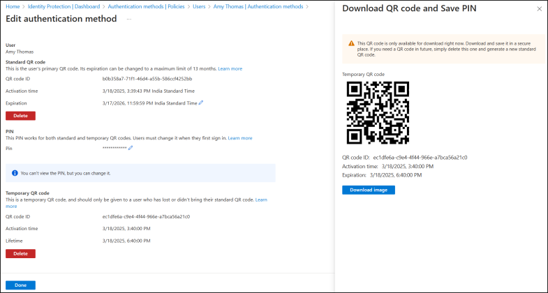 Enable QR code authentication method in Microsoft 365