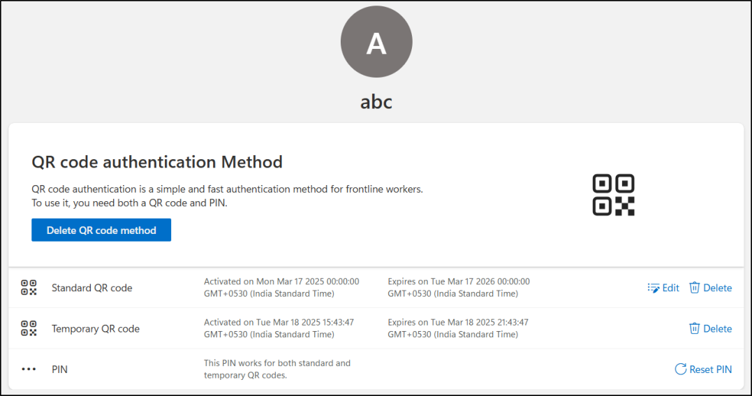 Enable QR code authentication method in Microsoft 365