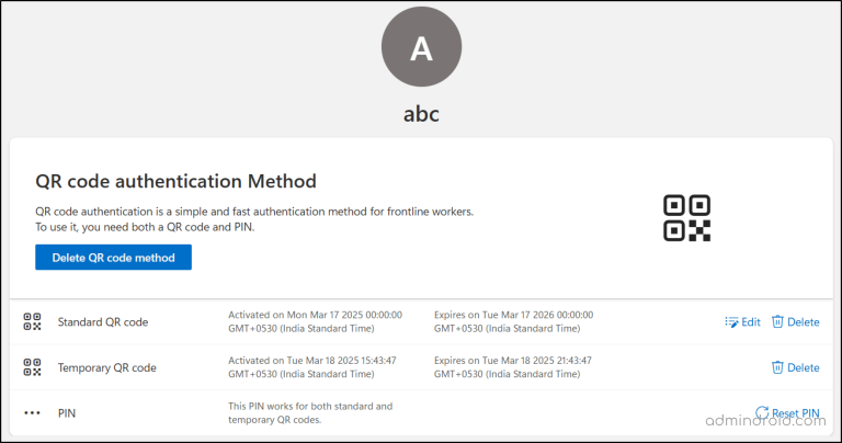 Enable QR code authentication method in Microsoft 365
