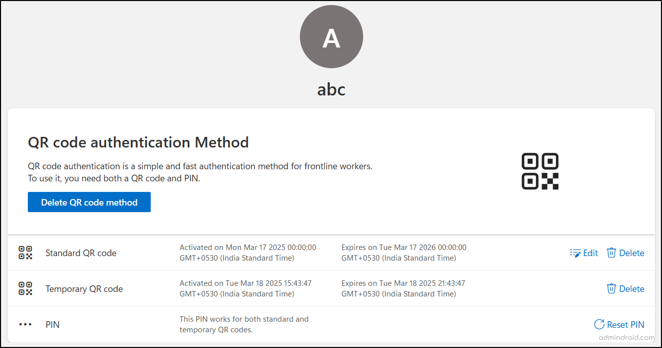 Enable QR code authentication method in Microsoft 365