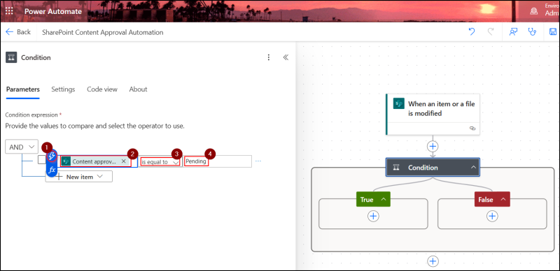 Create SharePoint Content Approvals with Power Automate