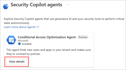 Conditional Access Optimization Agent In Microsoft Entra