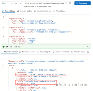 Microsoft Graph-Based Conditional Access What If Tool