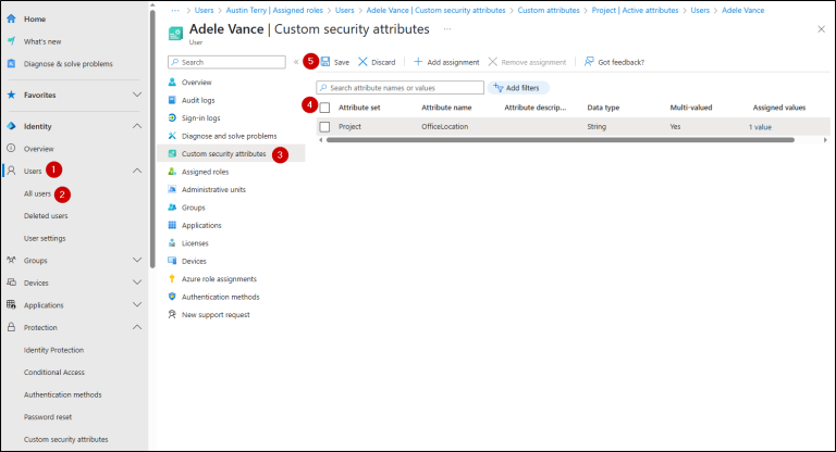 Custom Security Attributes in Microsoft Entra ID