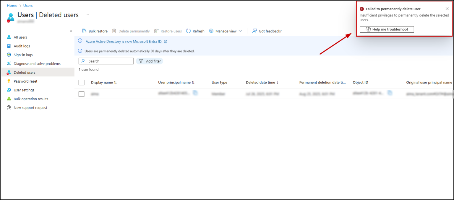 How to Prevent Permanent Deletion of Objects in Entra ID