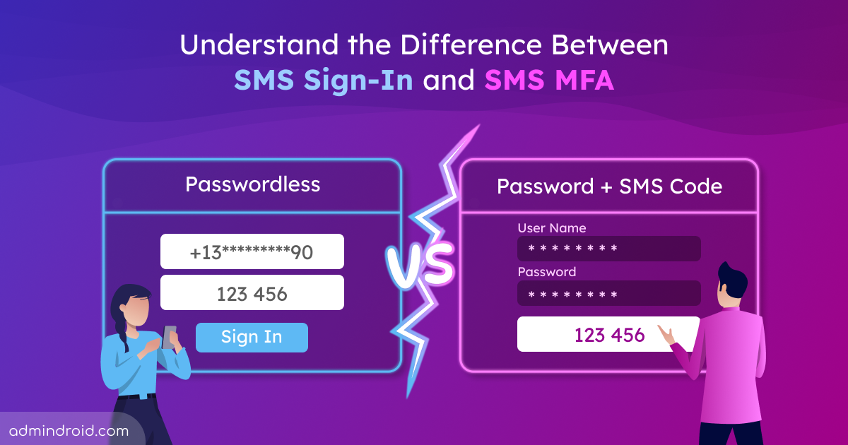 Understand the Difference Between SMS Sign-In and SMS MFA