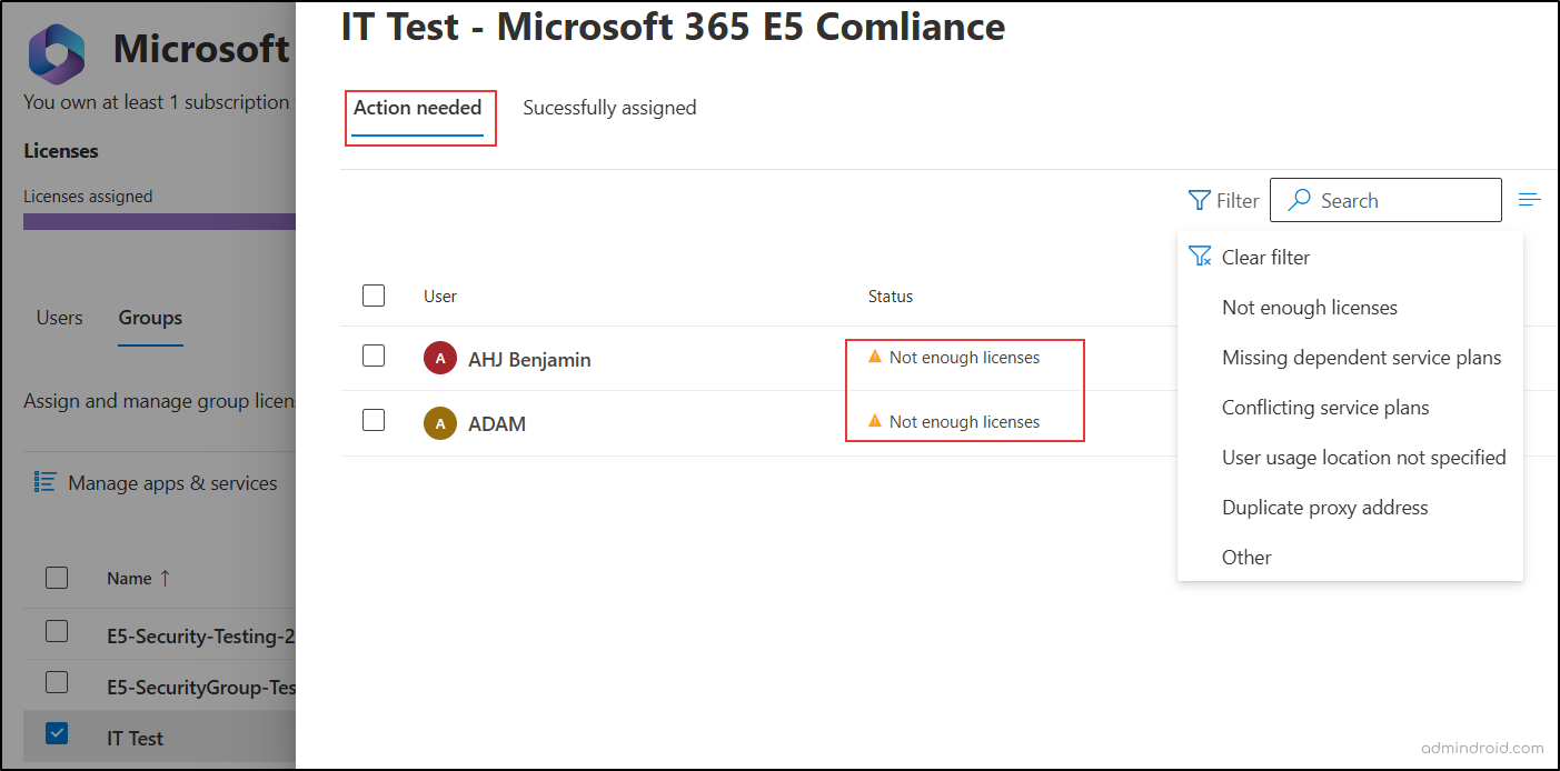 Find License Assignment Path Using M365 Admin Center