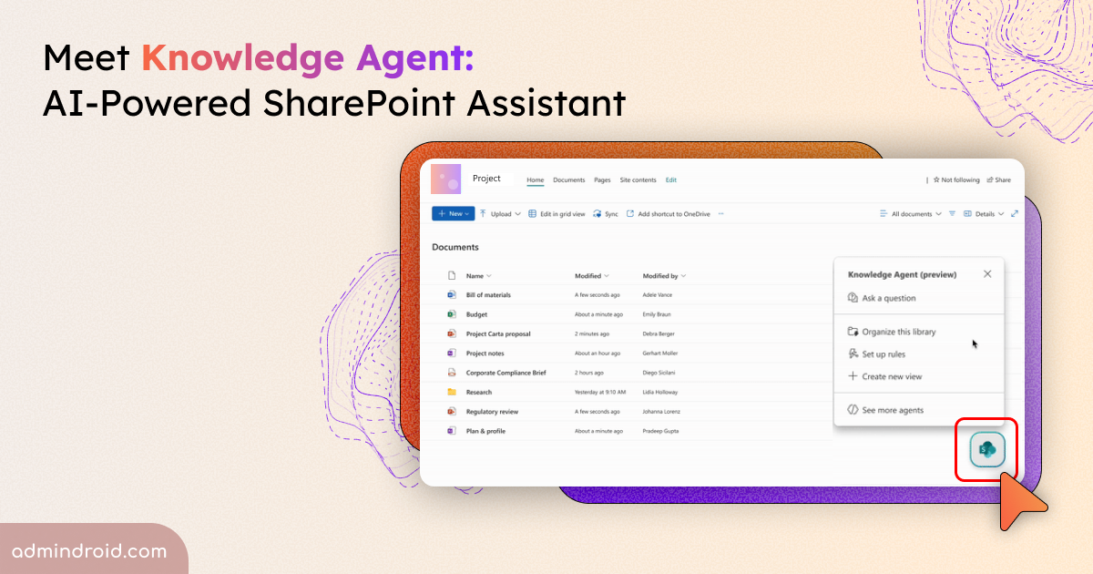 Discover Knowledge Agent in SharePoint