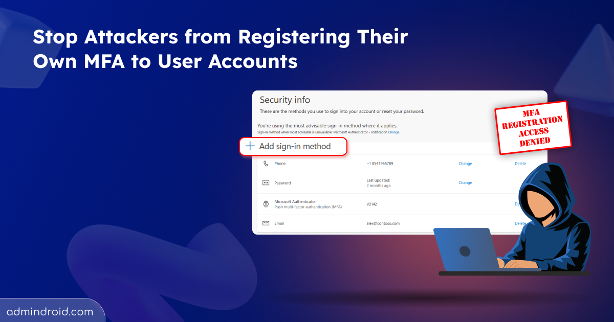 Block MFA Registration Attacks on User Accounts