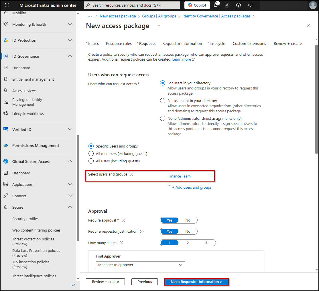 Grant Just-In-Time Access to GenAI Using Access Packages