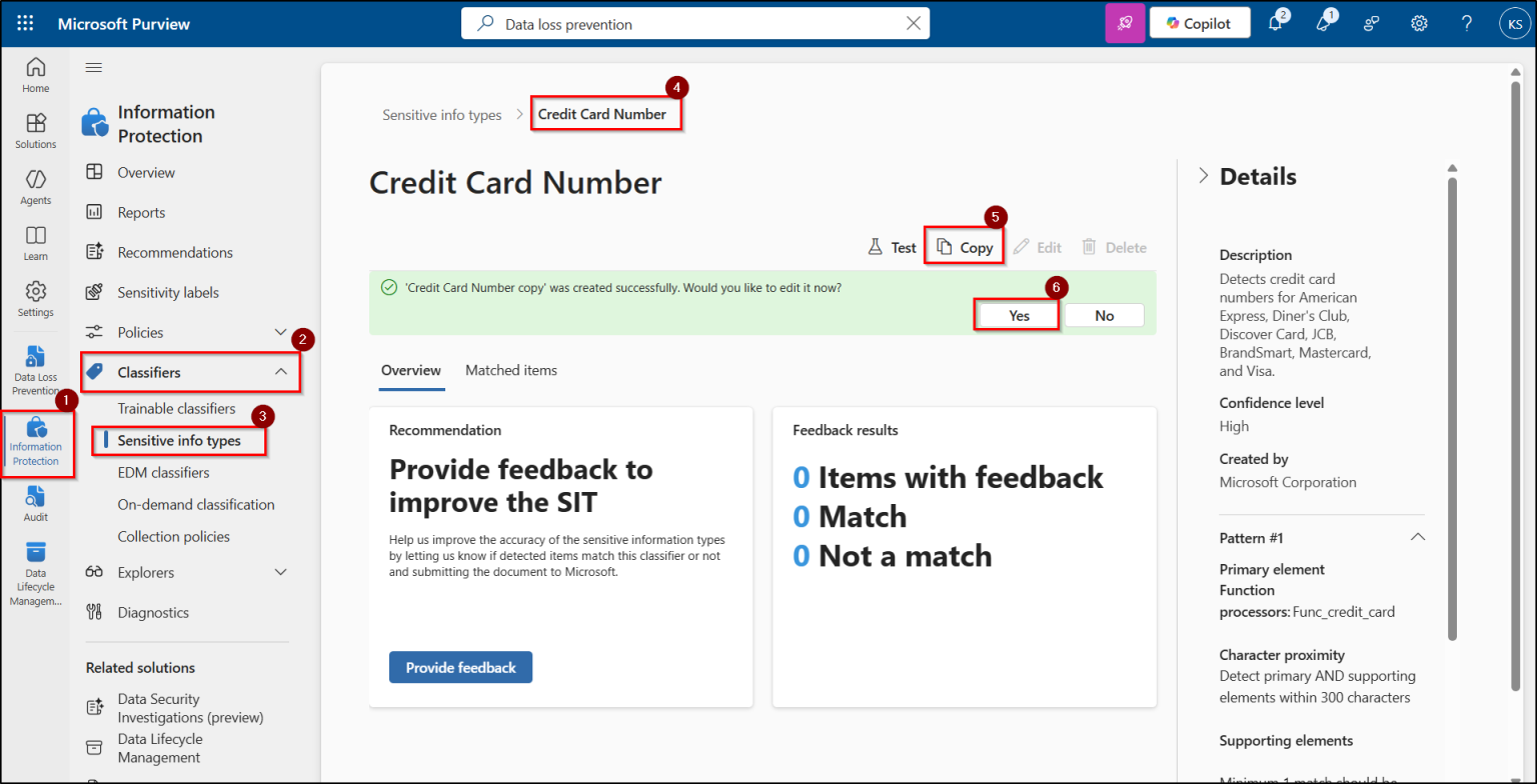 Create Custom Sensitive Information Types for DLP in M365
