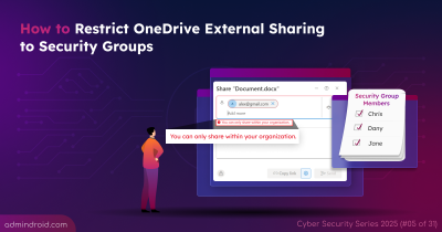 How to Restrict OneDrive External Sharing to Security Groups