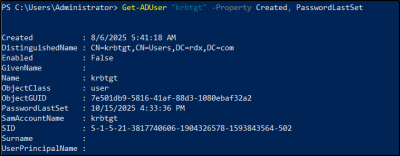 How to Reset KRBTGT Account Password in Active Directory