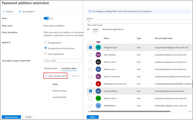 Block Password Additions in Microsoft Entra Applications