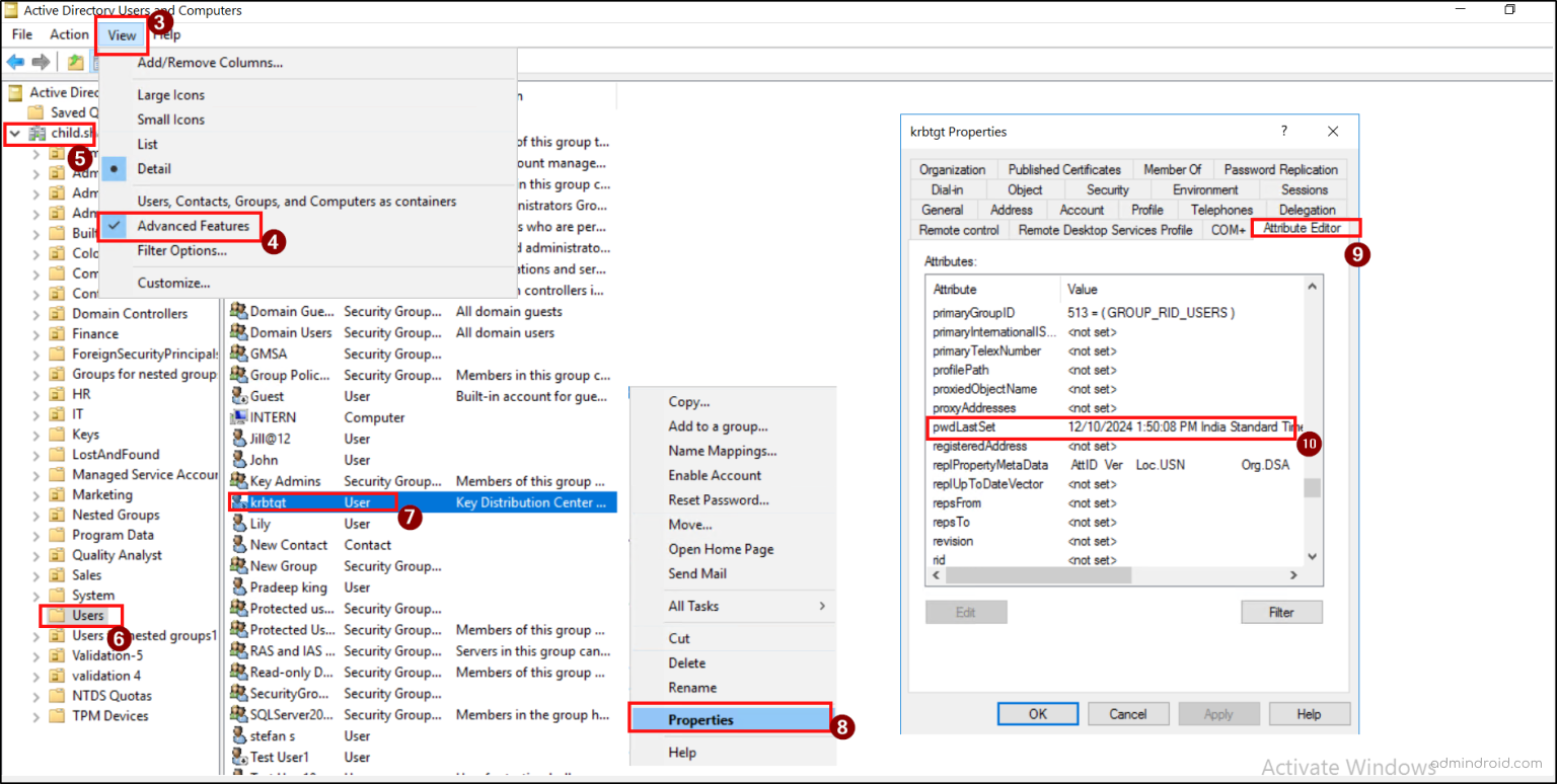 How to Reset KRBTGT Account Password in Active Directory