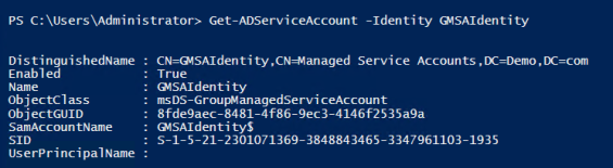 Configure Managed Service Accounts in Active Directory
