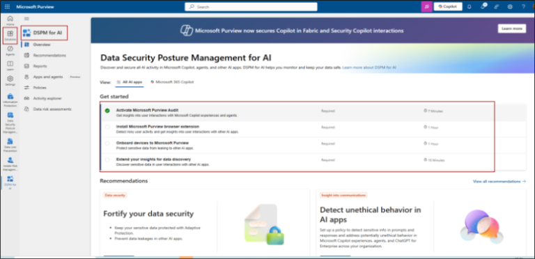 Monitor AI Interactions with DSPM for AI in Microsoft Purview