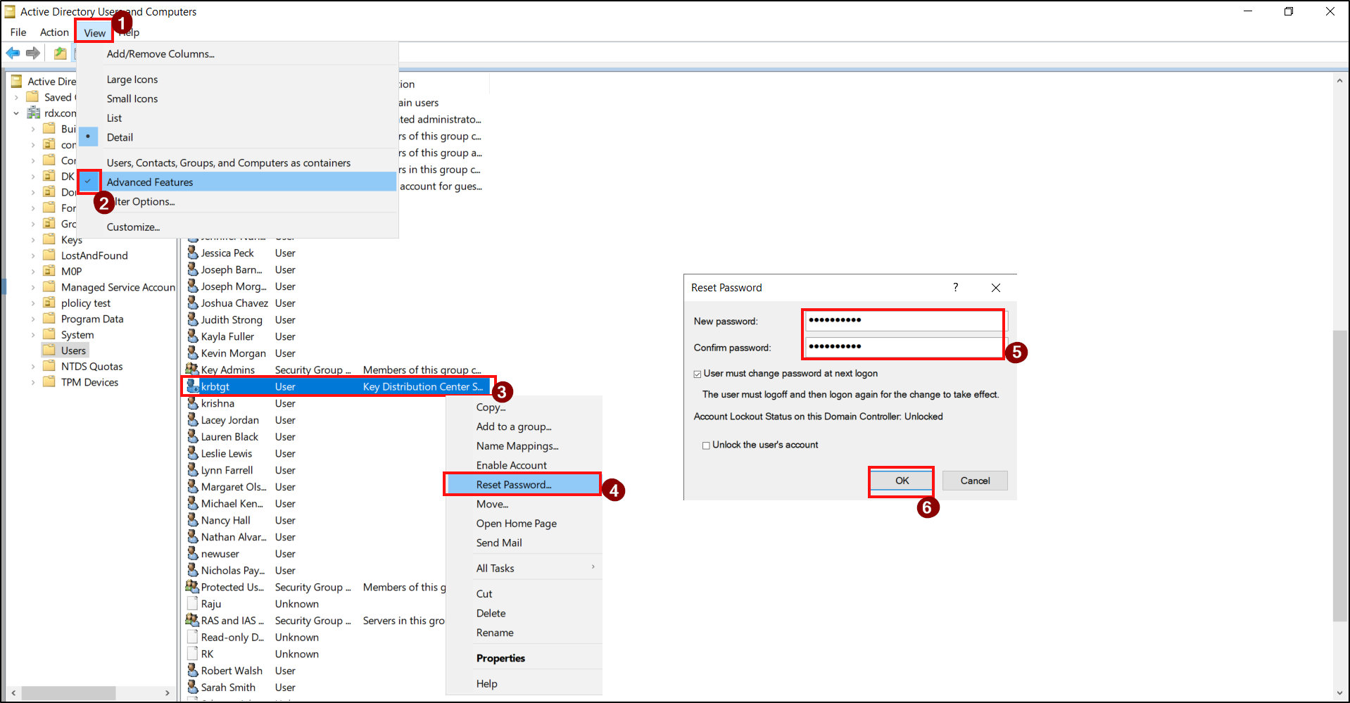 How to Reset KRBTGT Account Password in Active Directory