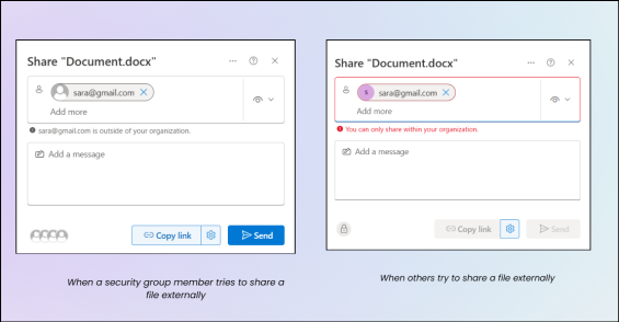 How to Restrict OneDrive External Sharing to Security Groups