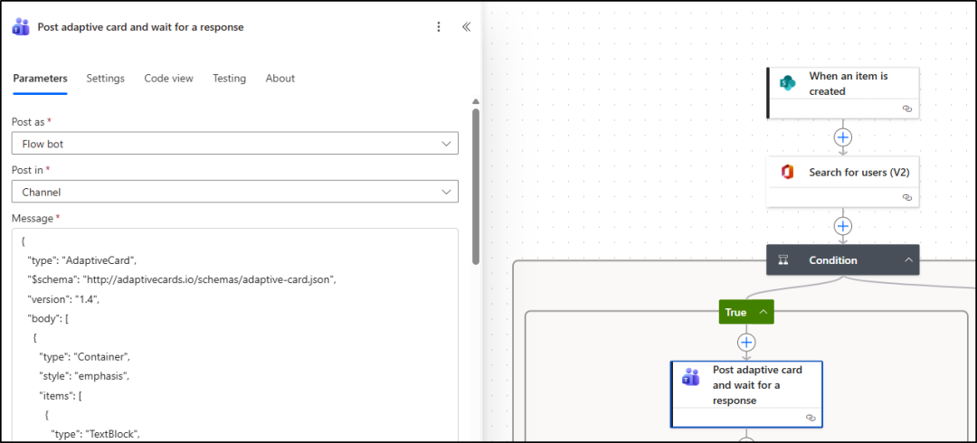 Create Approvals via Adaptive Cards Using Power Automate