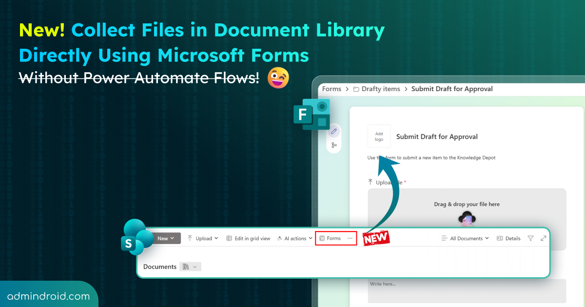 How to Collect Files in Document Library Using Microsoft Forms