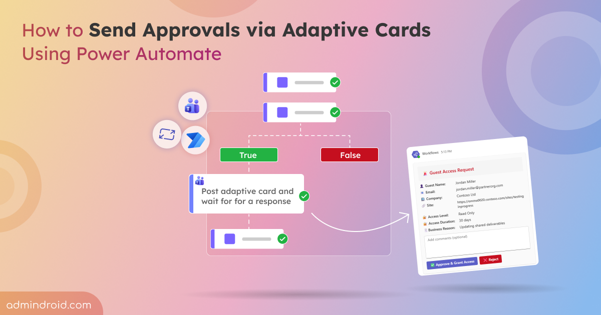 Create Approvals via Adaptive Cards Using Power Automate