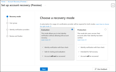 Self-Service Account Recovery in Microsoft Entra ID