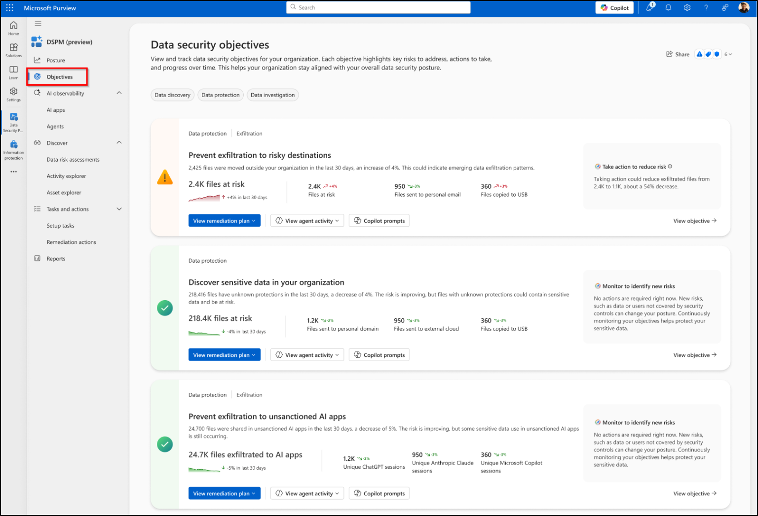 New Data Security Posture Management in Microsoft Purview
