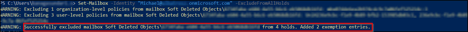 Remove Retention Holds from Inactive Mailboxes in Exchange