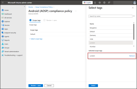 Create Scope Tags in Microsoft Intune