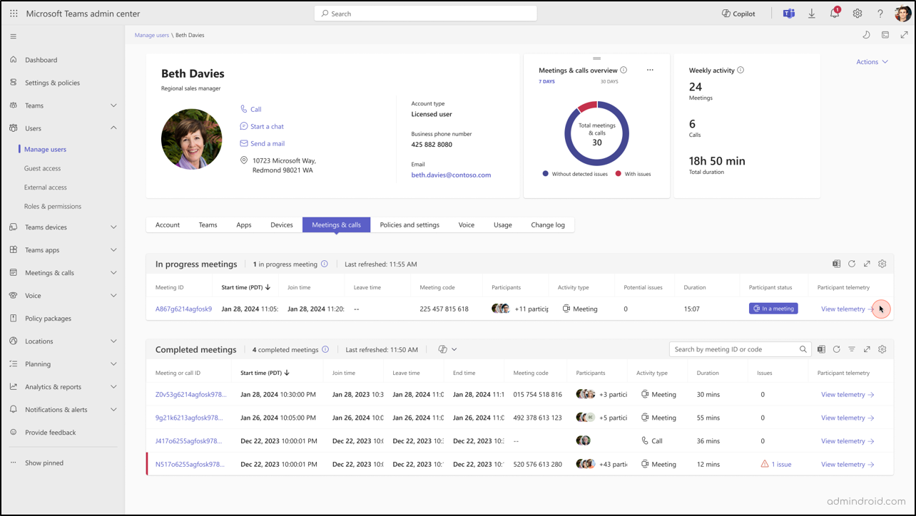 Enhanced Meetings Troubleshooting in Teams Admin Center