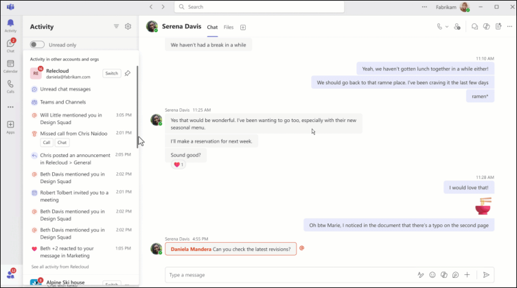 How to View Messages from Different Teams Accounts Without Switching