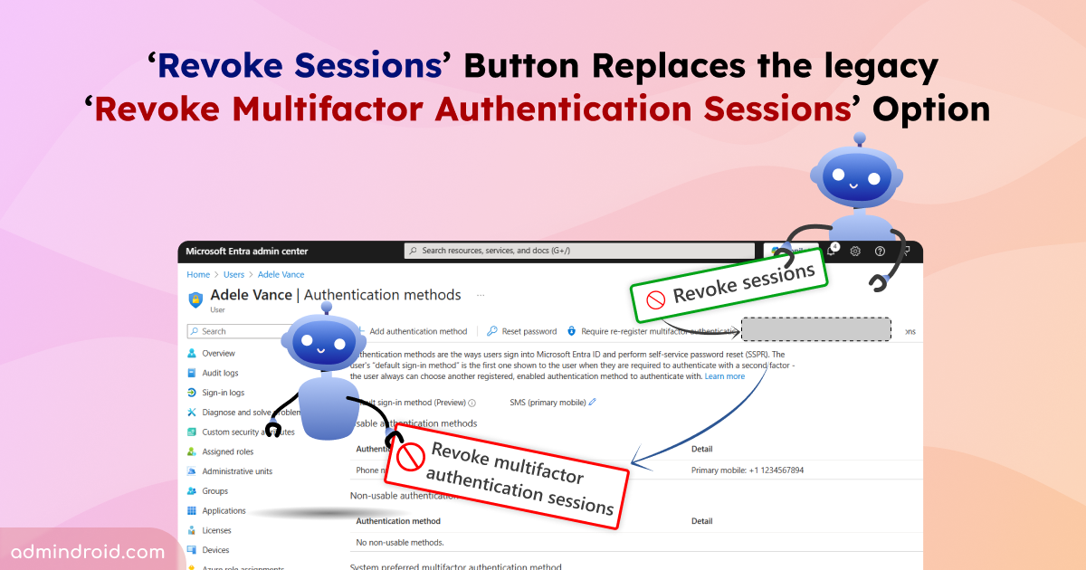 Update to “Revoke Multifactor Authentication Sessions” in Entra ID