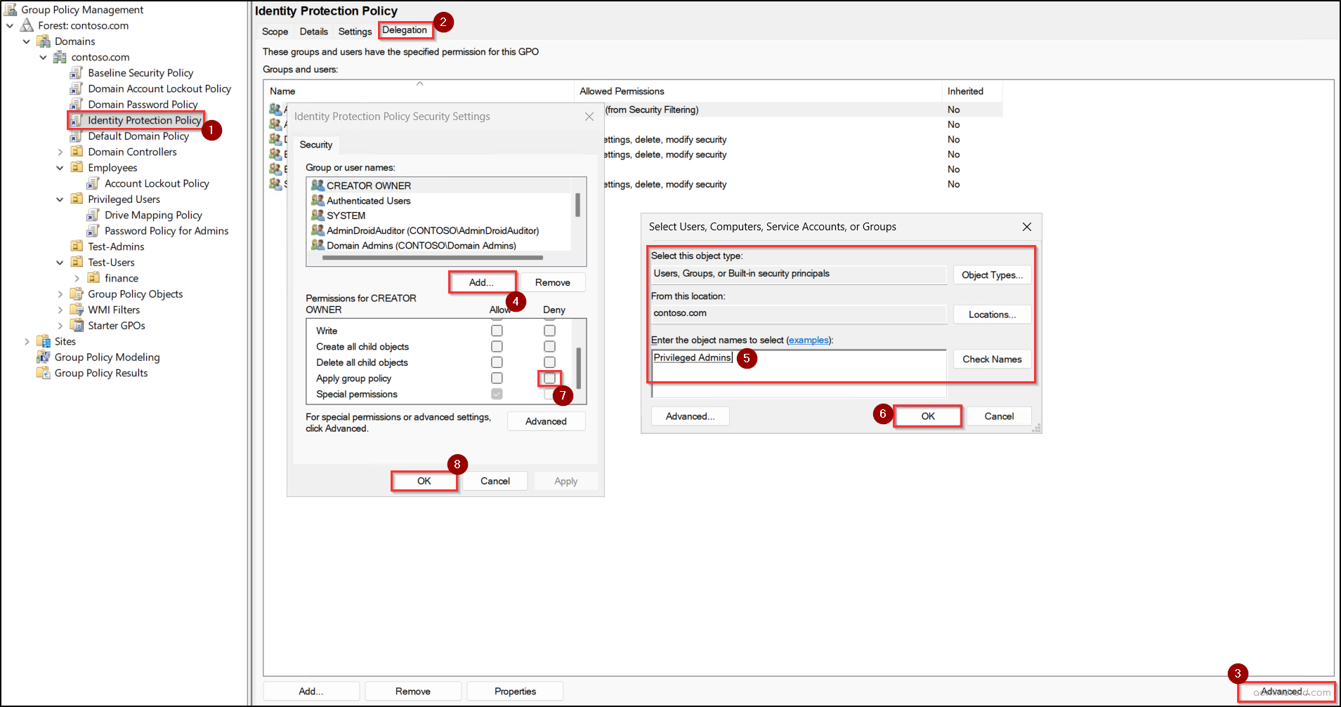 Exclude a specific OU from a GPO in Active Directory