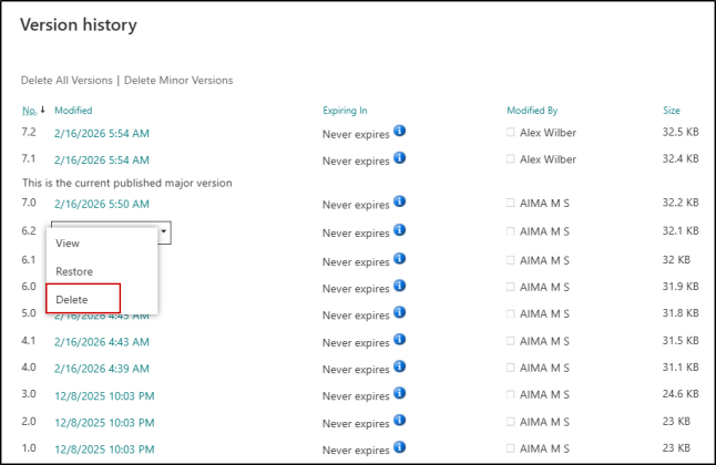Automate File Version History Cleanup in SharePoint Online