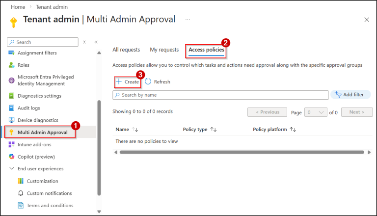 Setup Intune Device Wipes with Multi Admin Approval