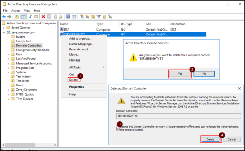 Properly Demote a Domain Controller in Active Directory