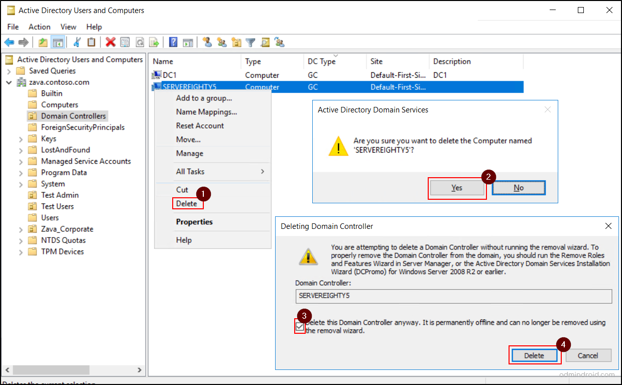 Properly Demote a Domain Controller in Active Directory