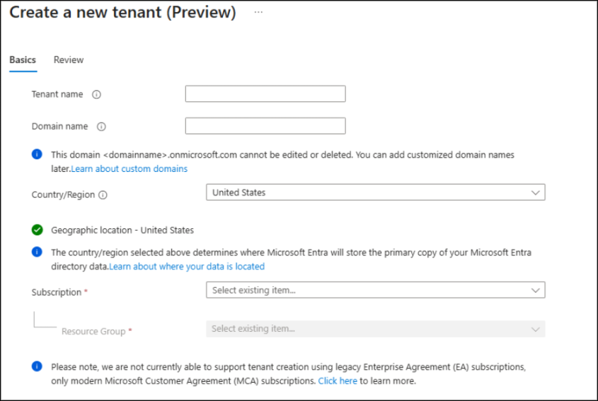 Microsoft Entra Tenant Governance (Preview)
