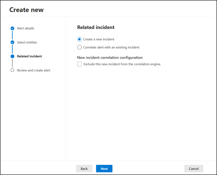 Create Incidents and Alerts Manually in Microsoft Defender